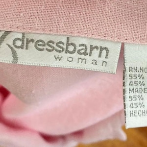 Vintage 90s Pastel Pink Button up With Embroidered Flower Details on the Hems by Dressbarn - Etsy