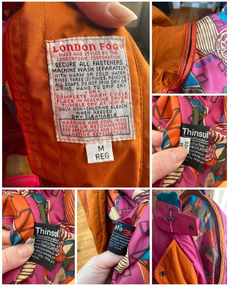 Vintage 80s Color Block Puff Parka by London Fog - Etsy