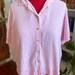 Vintage 90s Pastel Pink Button up With Embroidered Flower Details on the Hems by Dressbarn - Etsy