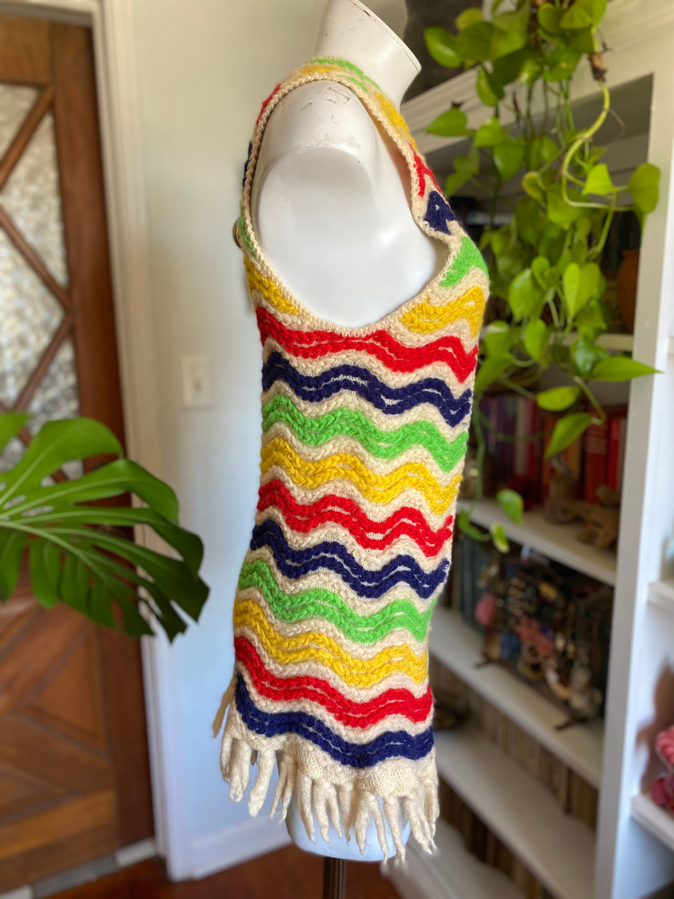 Vintage 1970s Knit Vest by Jack Winter - Etsy