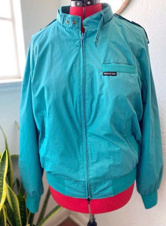 1980s Teal Members Only Jacket - Etsy