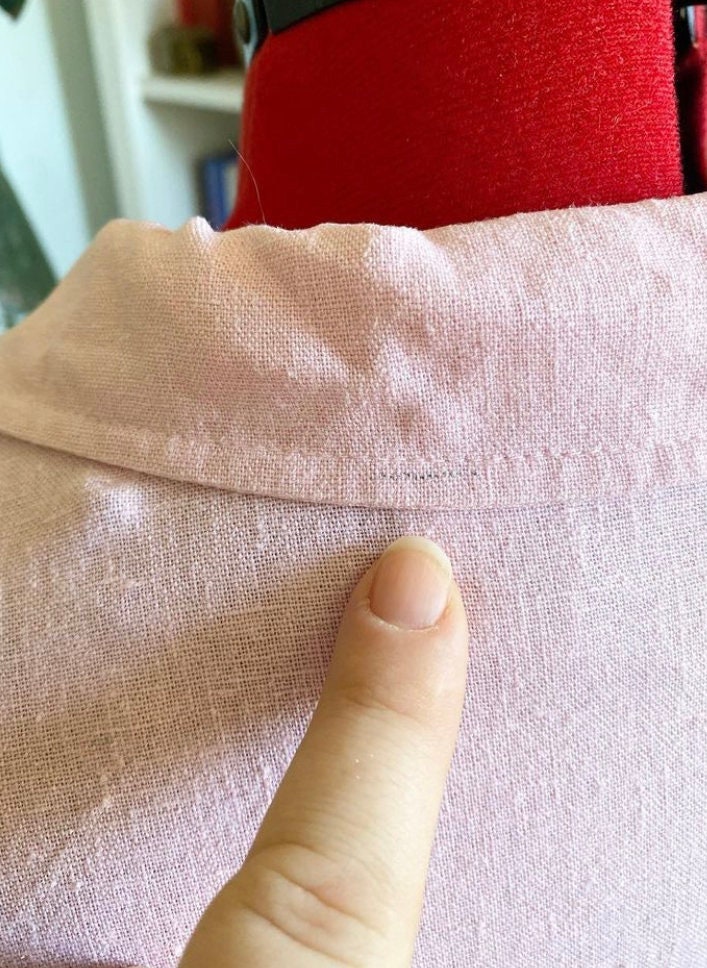 Vintage 90s Pastel Pink Button up With Embroidered Flower Details on the Hems by Dressbarn - Etsy