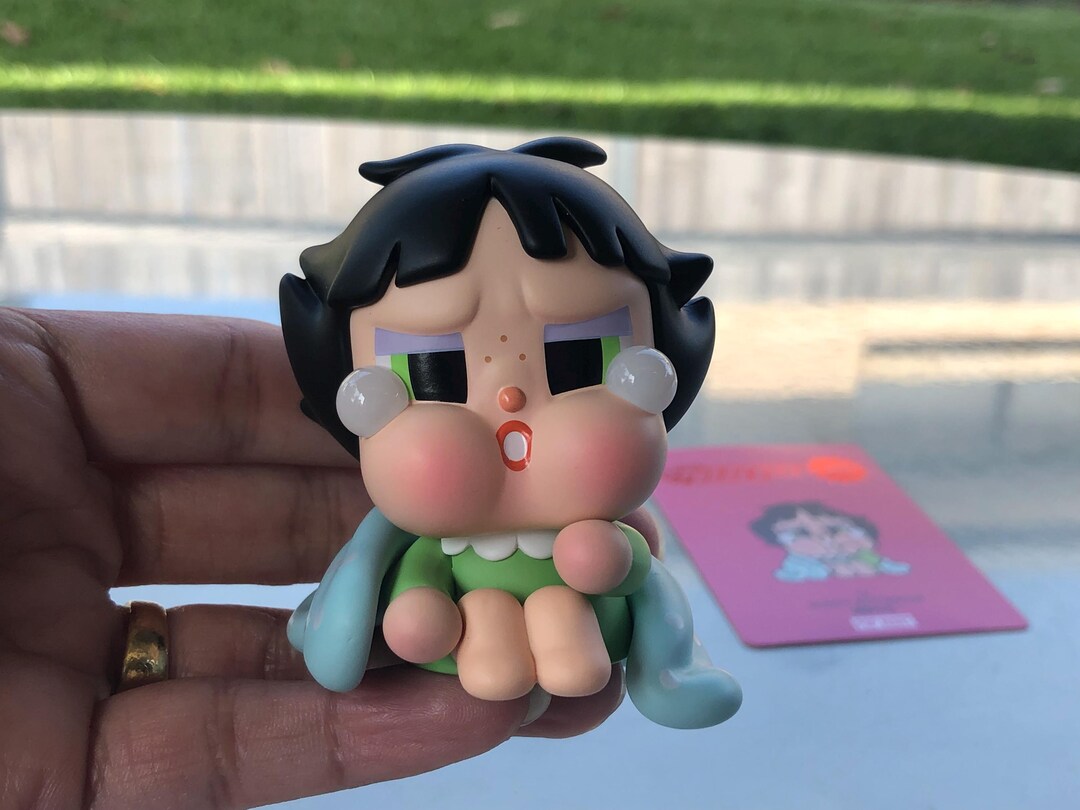 Crybaby Power Puff Girls Pop Mart Figurines, Skull Panda, Hirono - Etsy