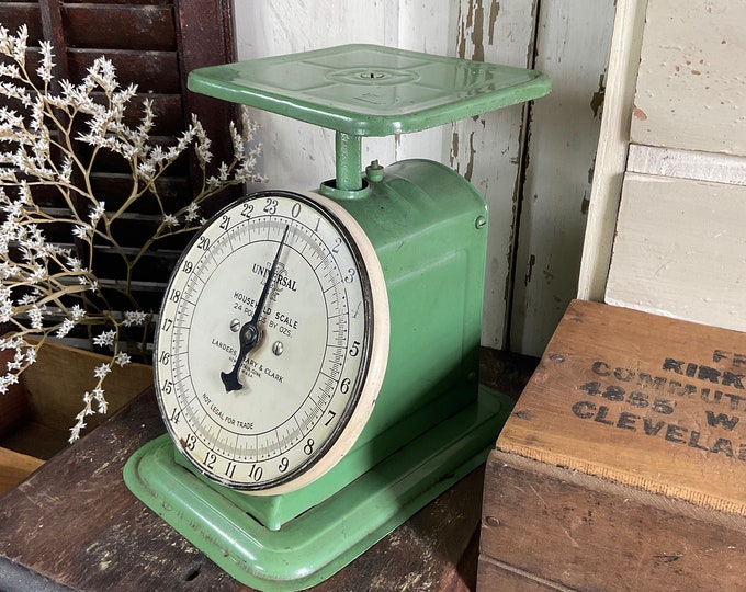 Vintage Green Kitchen Scale - Etsy