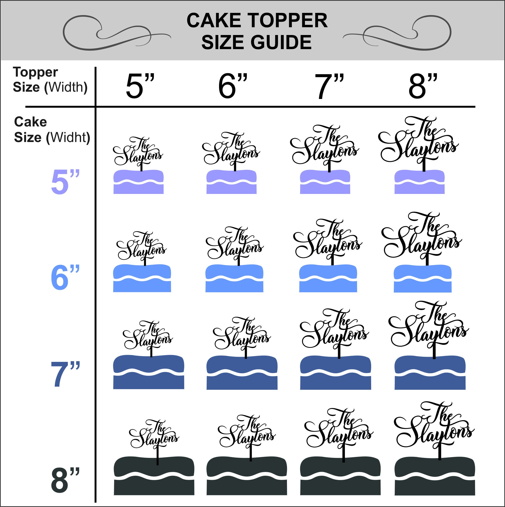 Wedding Cake Topper Name Cake Topper Custom Cake Topper | Etsy