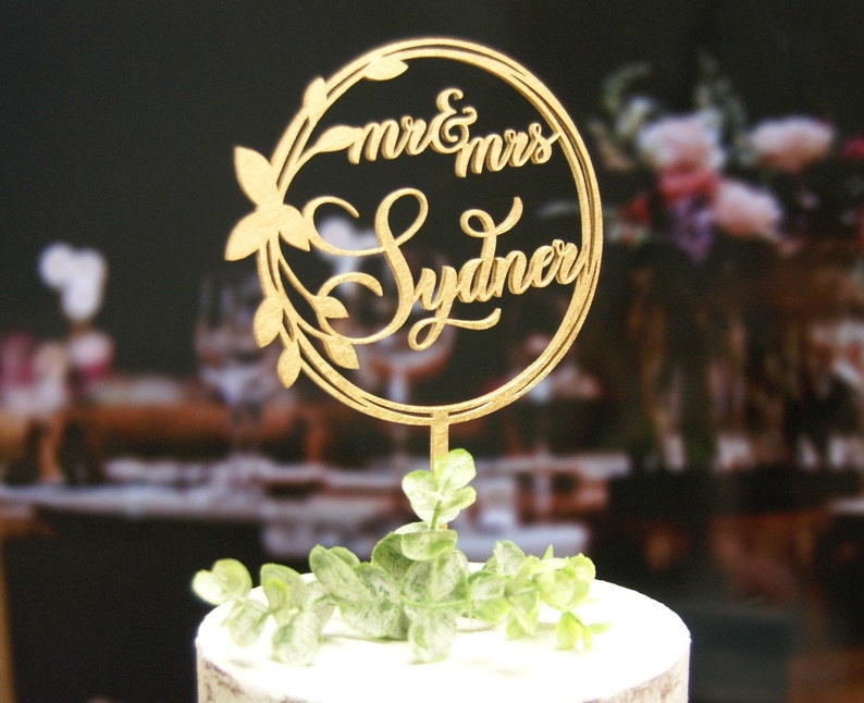 Wedding Cake Topper Name Cake Topper Custom Cake Topper - Etsy