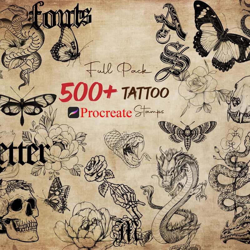 Tattoo Lettering - Etsy