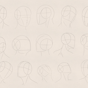 450+ Procreate Portrait Maker Stamps Face Guides Brush Anime Character ...