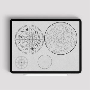 100 Procreate Zodiac Stamps Astrology Brushes Horoscope Stamp ...