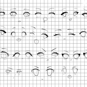 Procreate Chibi Faces Stamps Procreate Chibi Creator Stamp Procreate ...