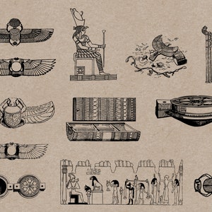 90 Procreate Egyptian Stamps, Ancient Egypt Stamp, Egyptian Myth Legand ...