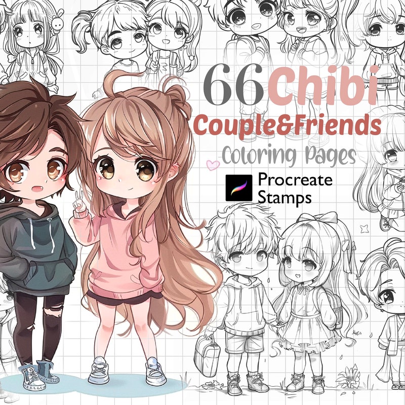 Chibi Couple Base - Etsy
