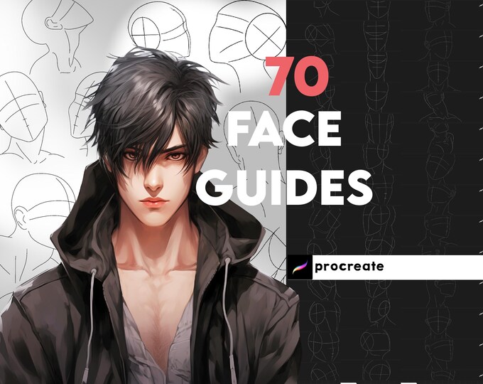 Procreate Anime Face Base Girl Woman Female Head Brushes Stamps ...