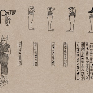 90 Procreate Egyptian Stamps, Ancient Egypt Stamp, Egyptian Myth Legand ...