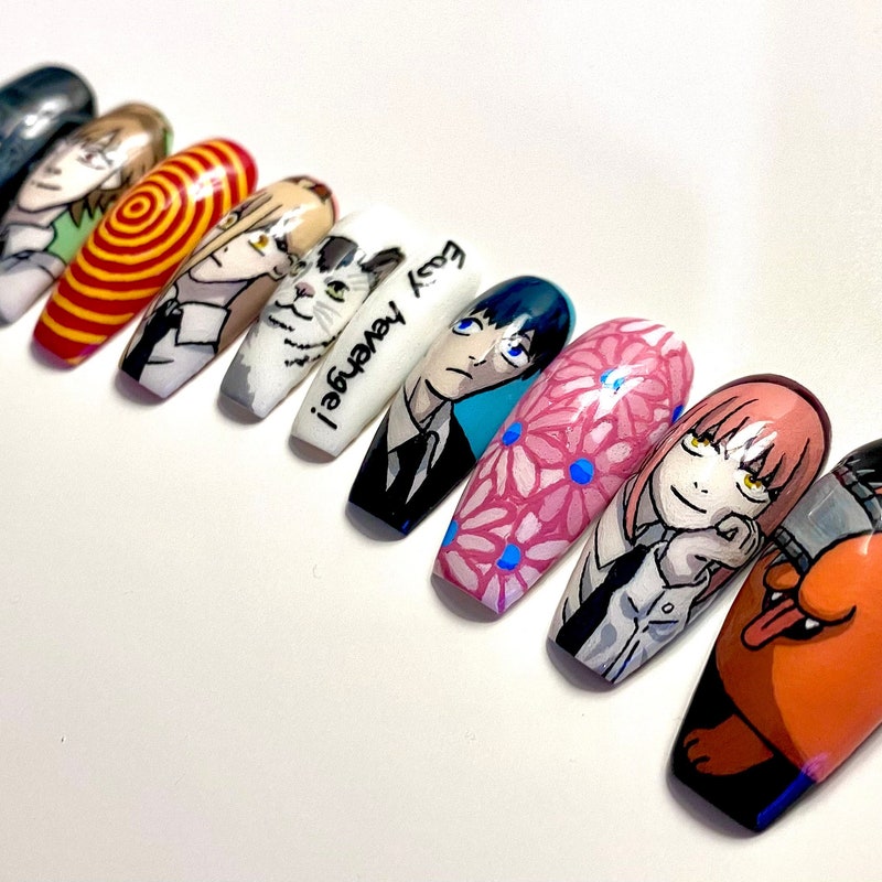 Anime Nails - Etsy