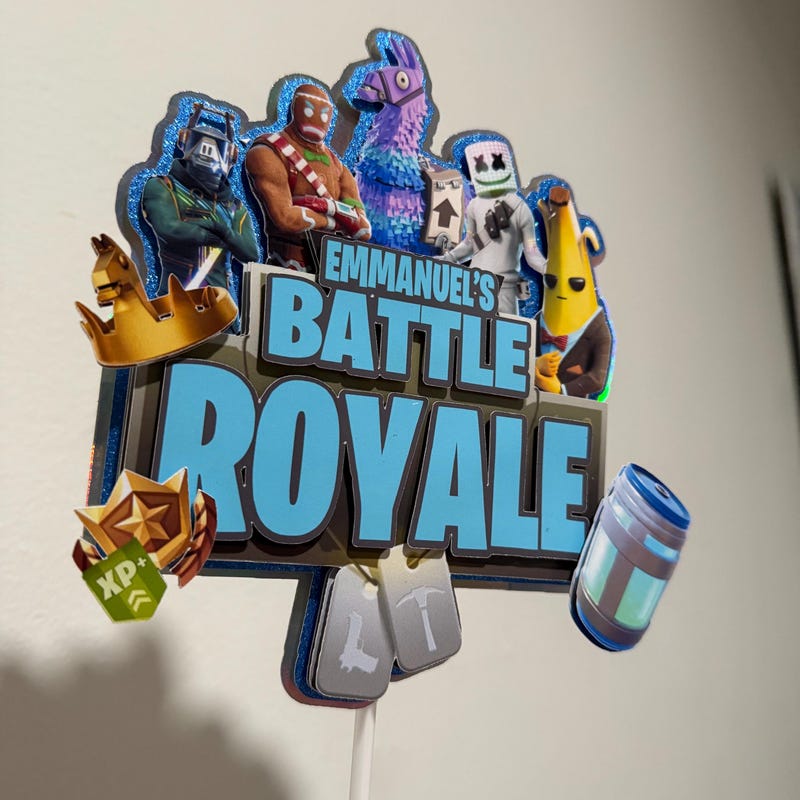 Fortnight Cake Topper - Etsy