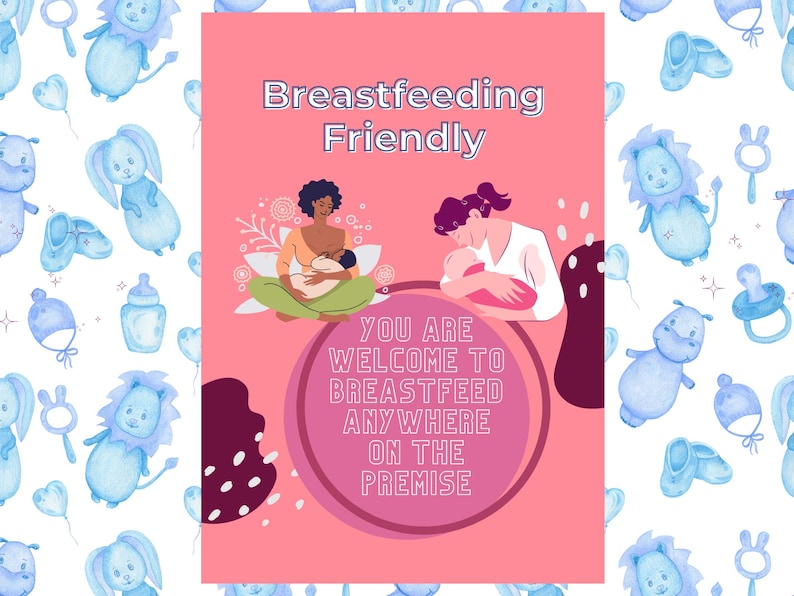 Breastfeeding Support Posters - Bundle of 3 Printable PDF for Public ...