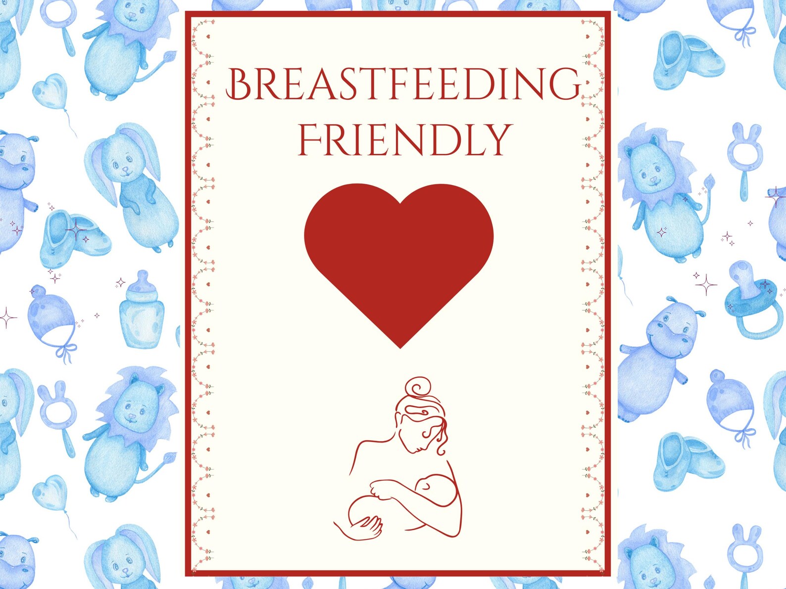 Breastfeeding Support Posters - Bundle of 3 Printable PDF for Public ...
