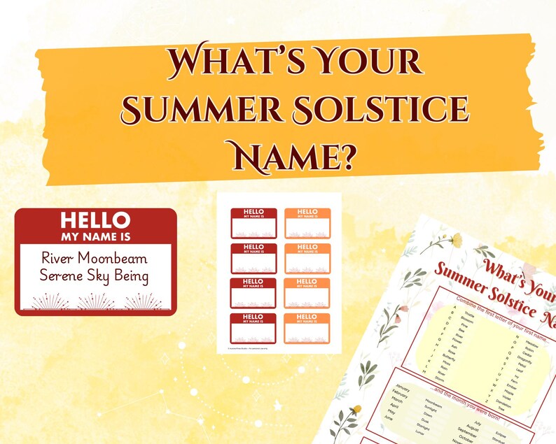 Summer Solstice Activity Bundle – Printable Games, Solstice Cheat Sheet ...