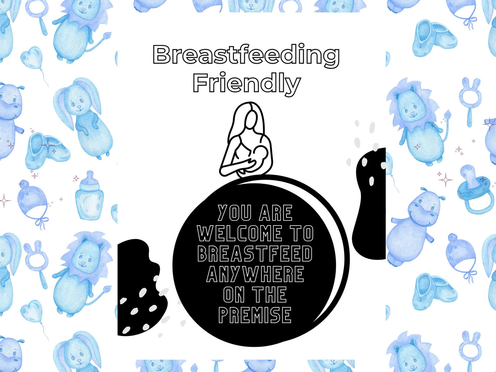 Breastfeeding Support Posters - Bundle of 3 Printable PDF for Public ...