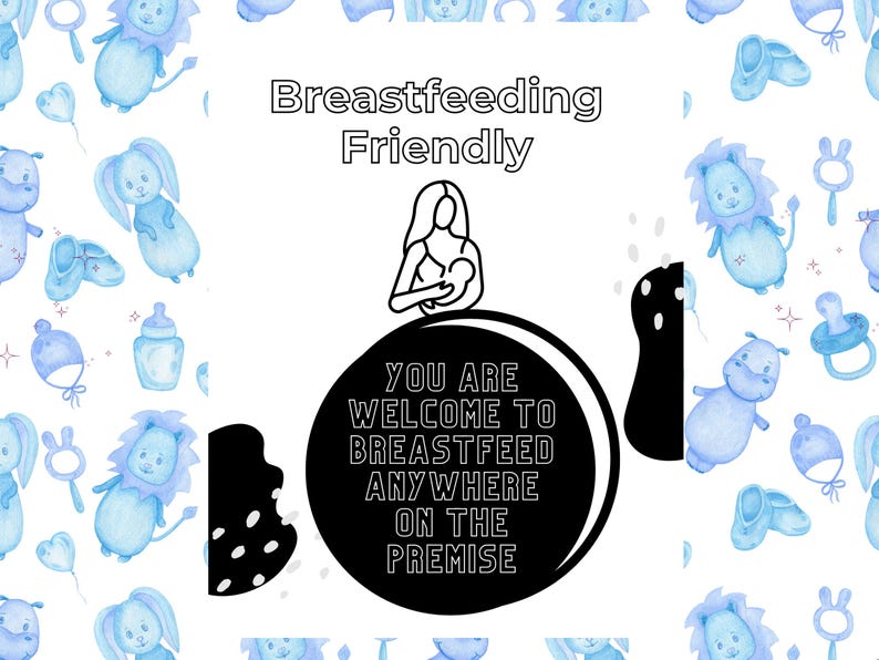 Breastfeeding Support Posters - Bundle of 3 Printable PDF for Public ...