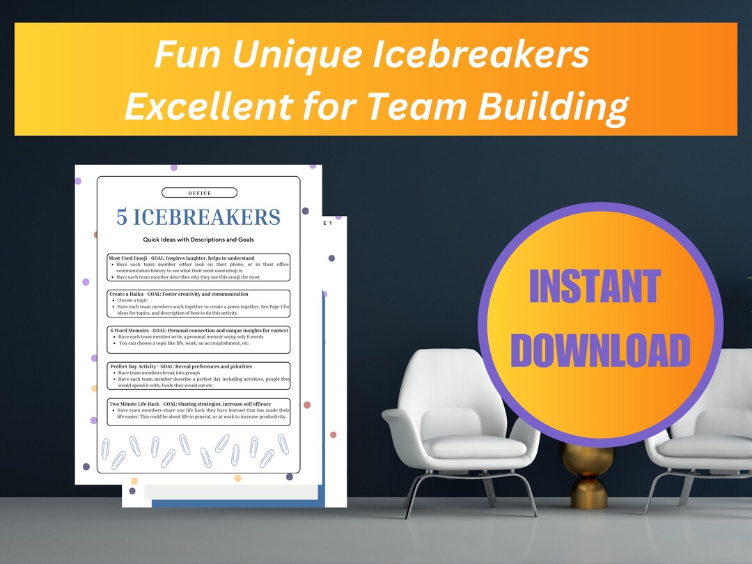Creative Icebreakers: Group Activities for Team Building, Office ...