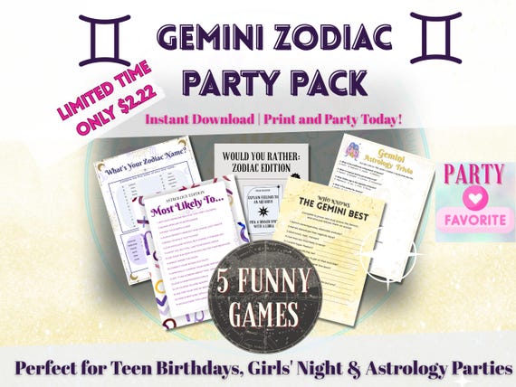 Zodiac themed party games 60 photos - Astrologytoyou.com