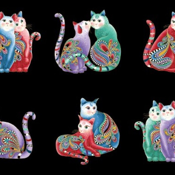 Catitude Fabric - Etsy UK