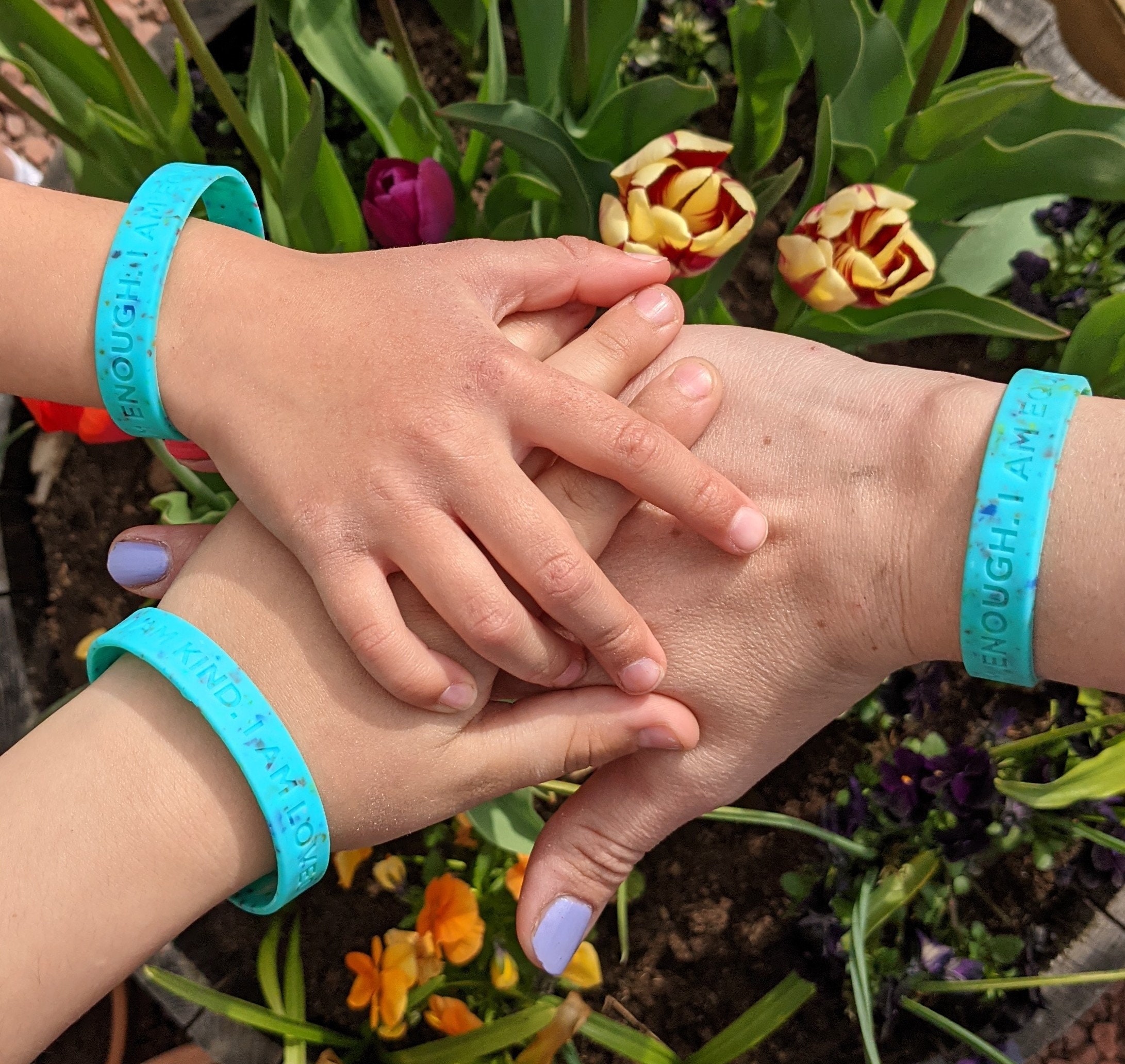 Positive Affirmation Kids Wrist Band - Etsy UK