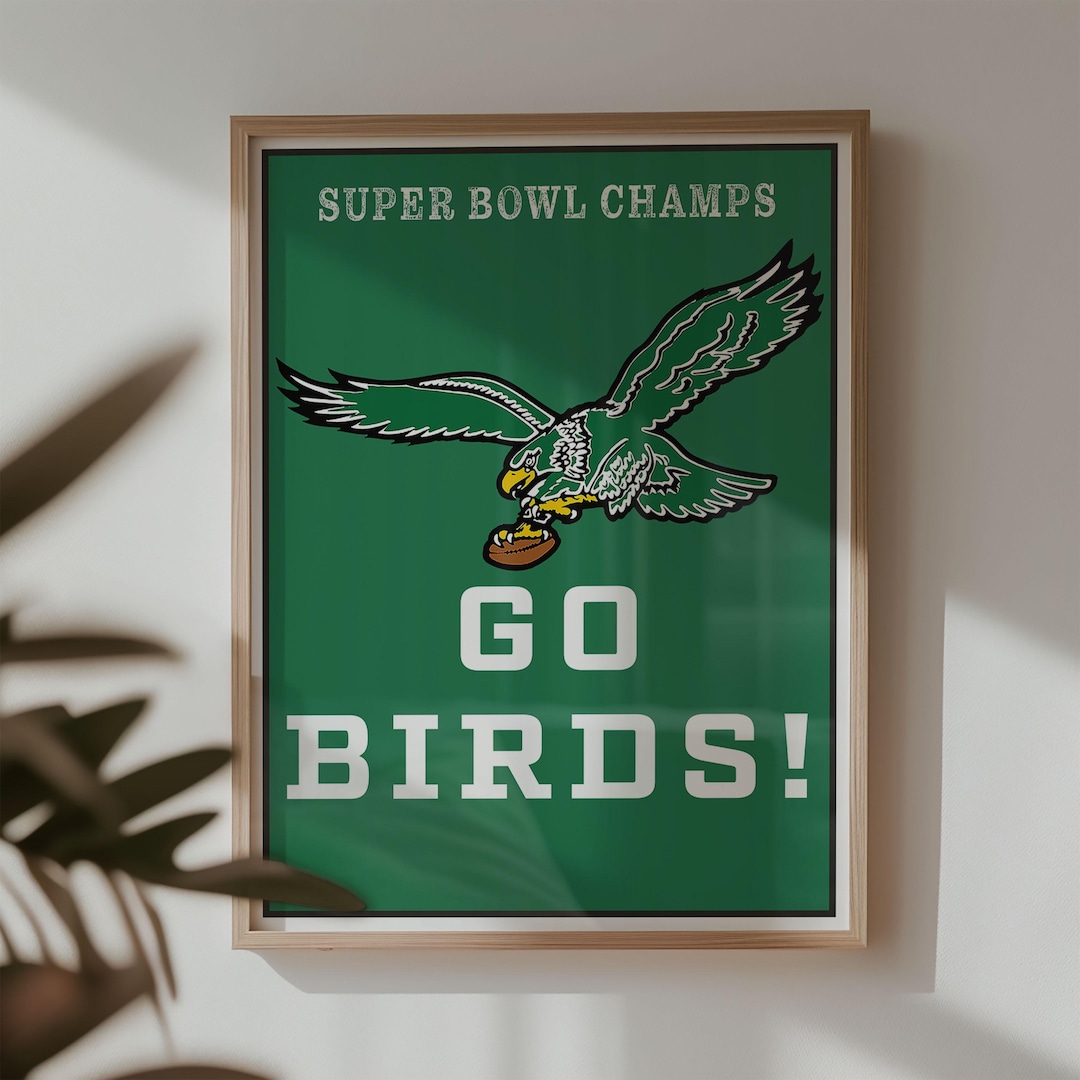 PRINTABLE Philadelphia Eagles, Go Birds! Super Bowl Champs Poster Print ...