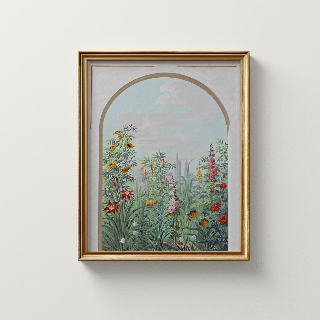 Vintage Botanical Garden Art Poster Print - Etsy