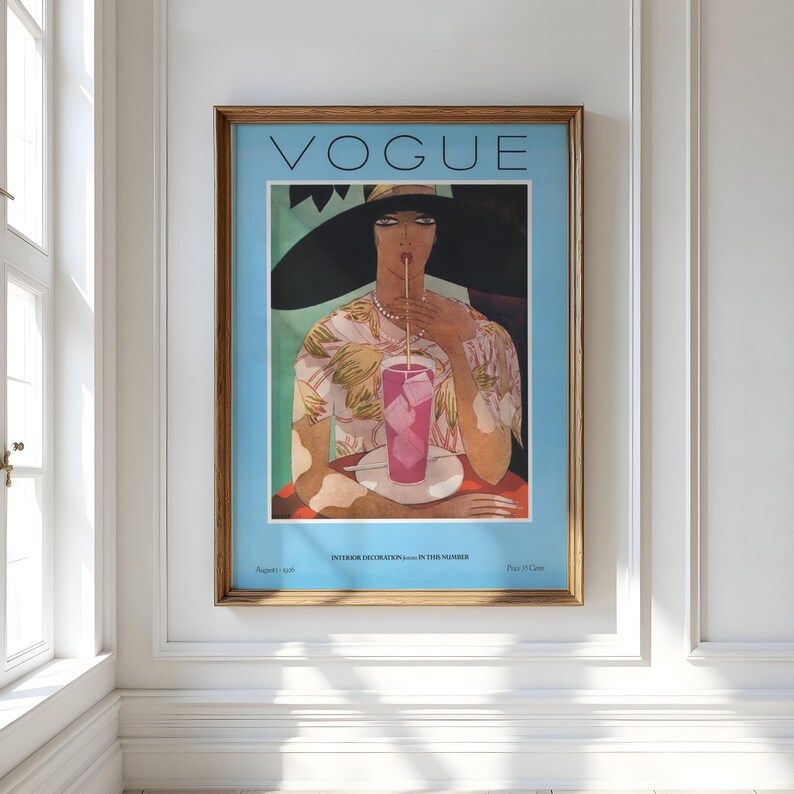 Printable Vogue Magazine Cover Art (digital Download) - Etsy