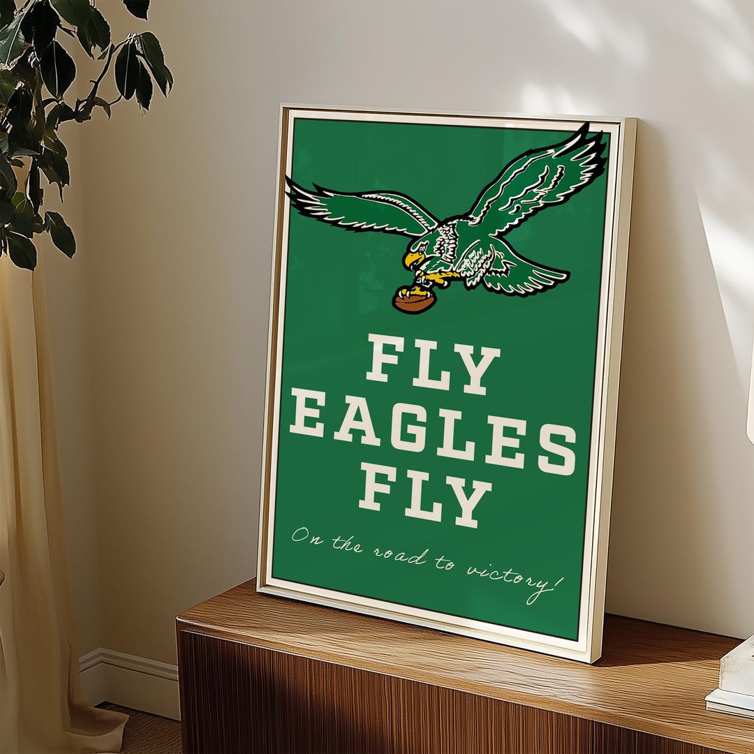 Fly Eagles Fly Poster, Digital Download Only, Philadelphia Eagles ...