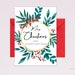 Merry Christmas Cards PRINTABLE Holly Merry Christmas and A - Etsy