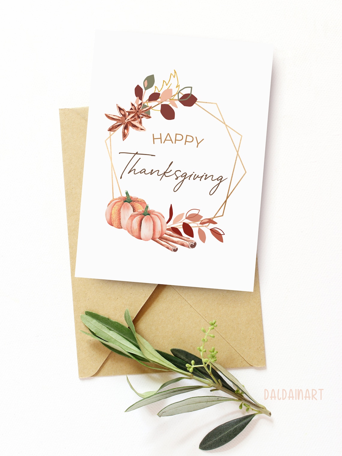 Thanksgiving Greeting Card PRINTABLE Happy Thanksgiving | Etsy