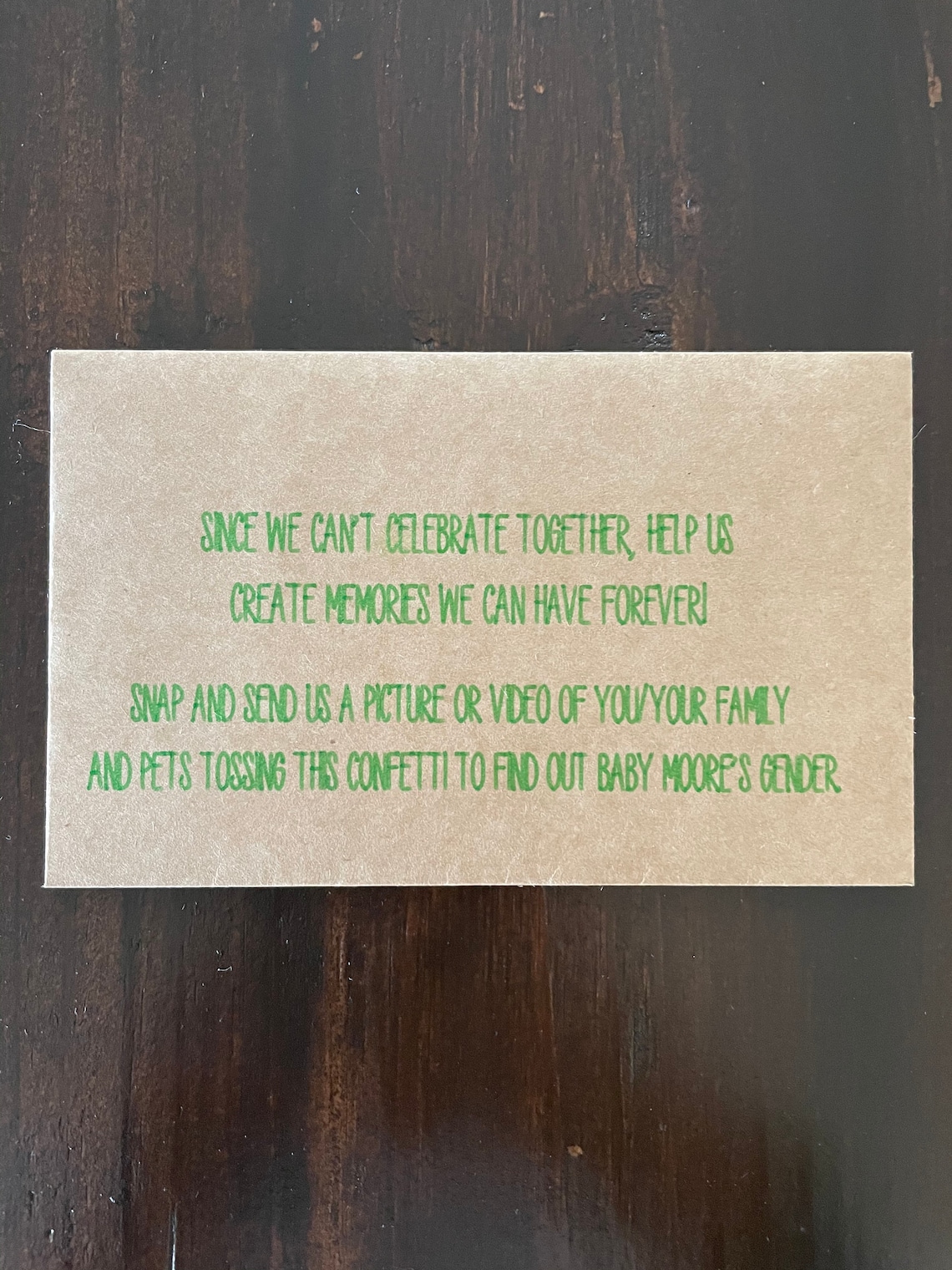 Personalized Baby Gender Reveal Envelopes With Blue or Pink Colored ...