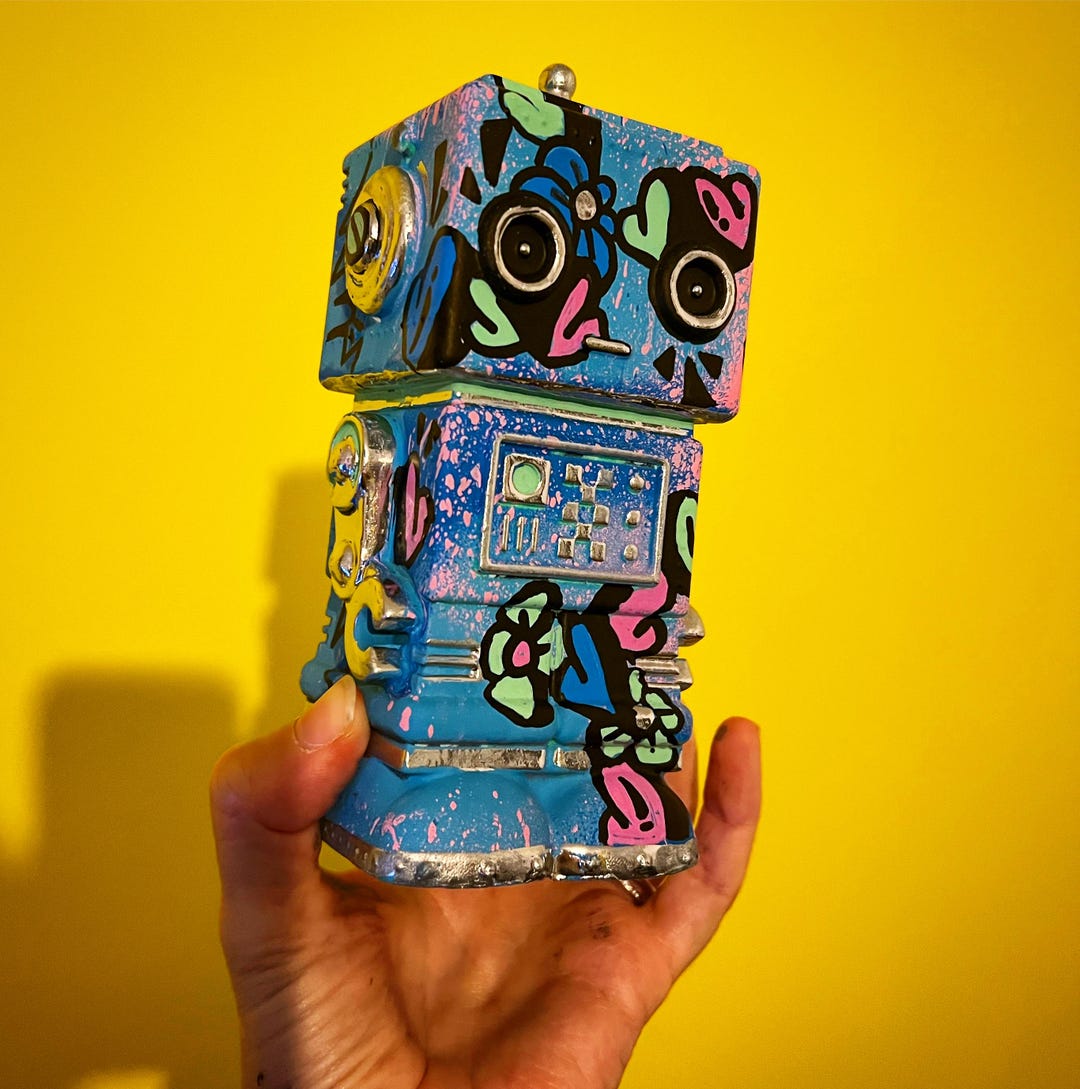 Laugh Read Robot Custom 17 Cm - Etsy