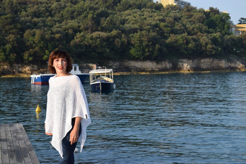 Summer Poncho Knitting Pattern for Beginner . Pdf Knitting Tutorial for ...