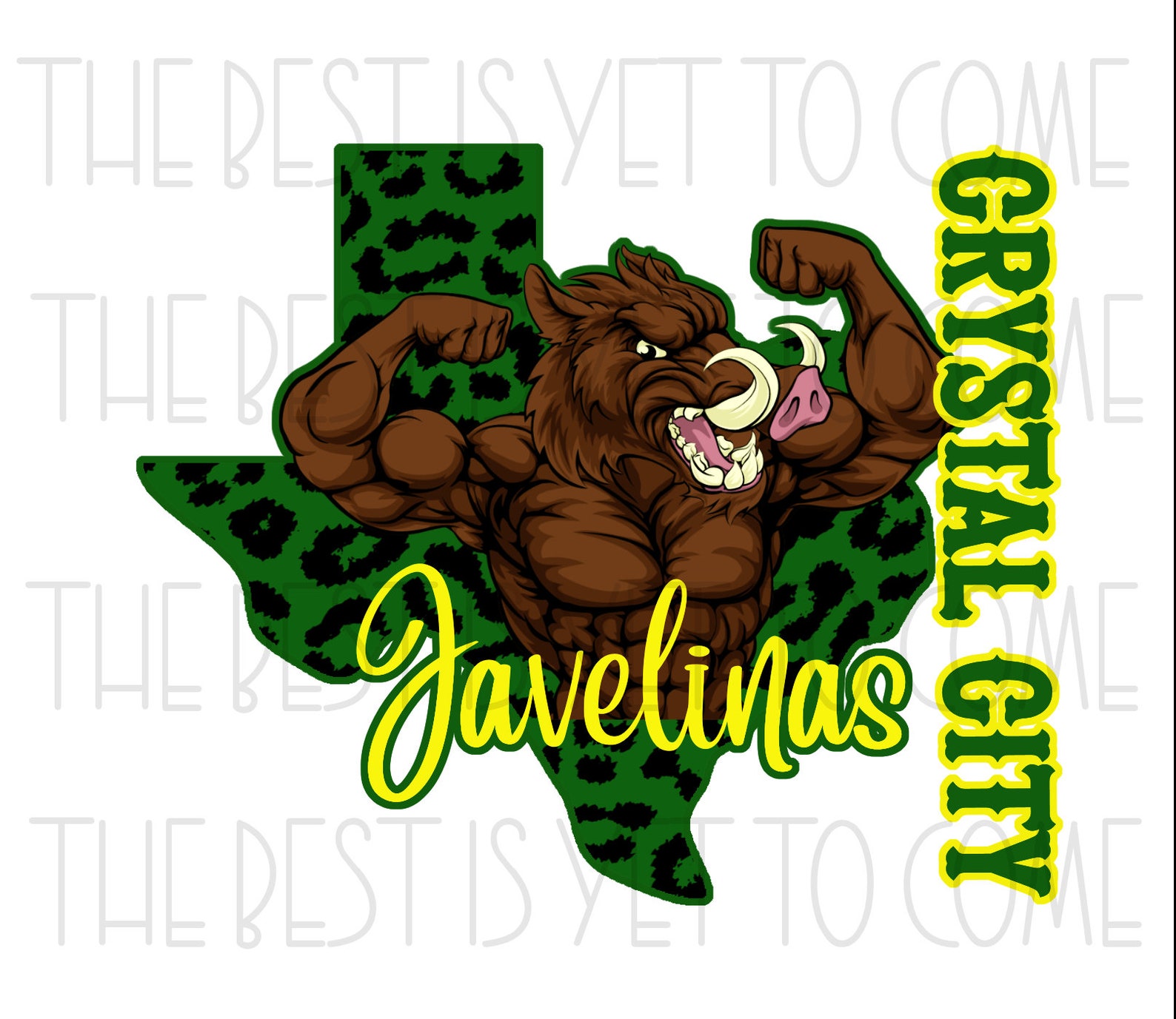 Crystal City JAVELINAS Texas Cheetah Print Digital Download - Etsy