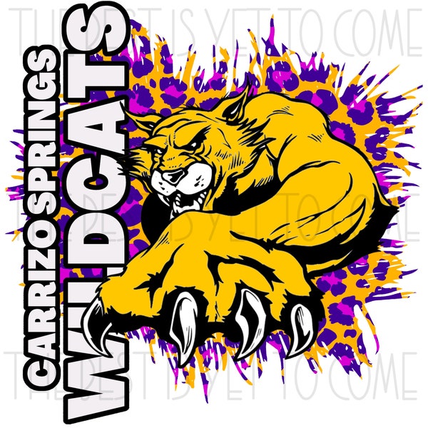 Purple and Gold Wildcats Png - Etsy