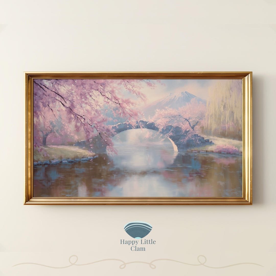 Samsung Frame TV Art | Cherry Blossoms and Mt Fuji | Japanese Spring ...