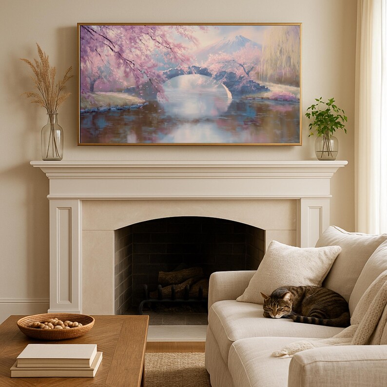 Samsung Frame TV Art | Cherry Blossoms and Mt Fuji | Japanese Spring ...