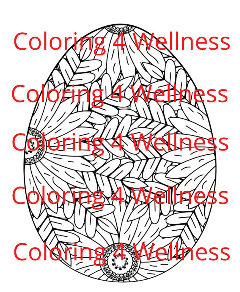 40 Page Easter Egg Mandalas Printable Digital Coloring Book | PDF ...