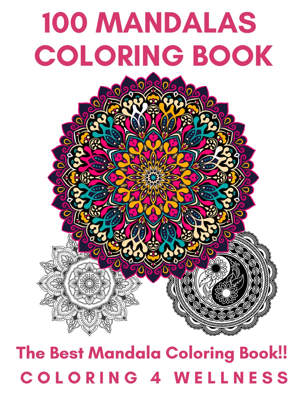 100 Mandalas Printable Digital Coloring Book PDF - the Best Mandalas ...