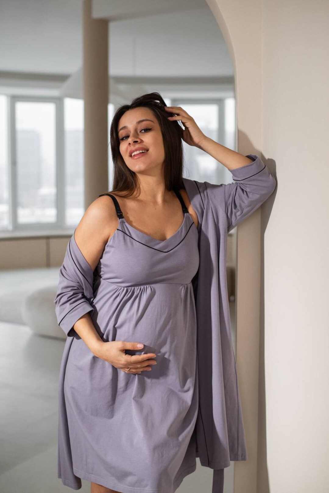 Maternity Labor Delivery Nursing Gown and Robe - Etsy