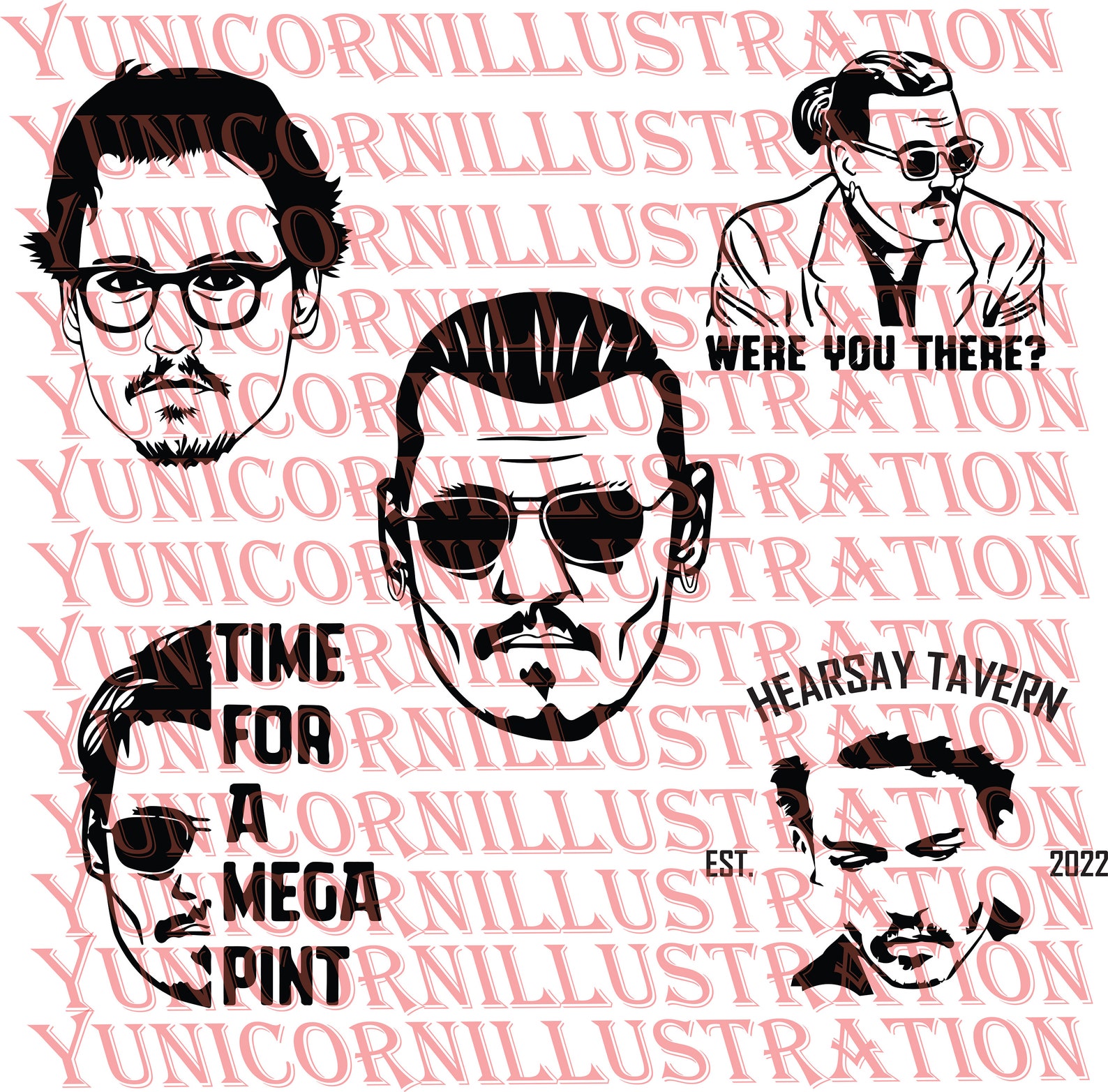 Johnny Depp Bundle Svg Justice for Johnny Svg Mega Pint Svg - Etsy