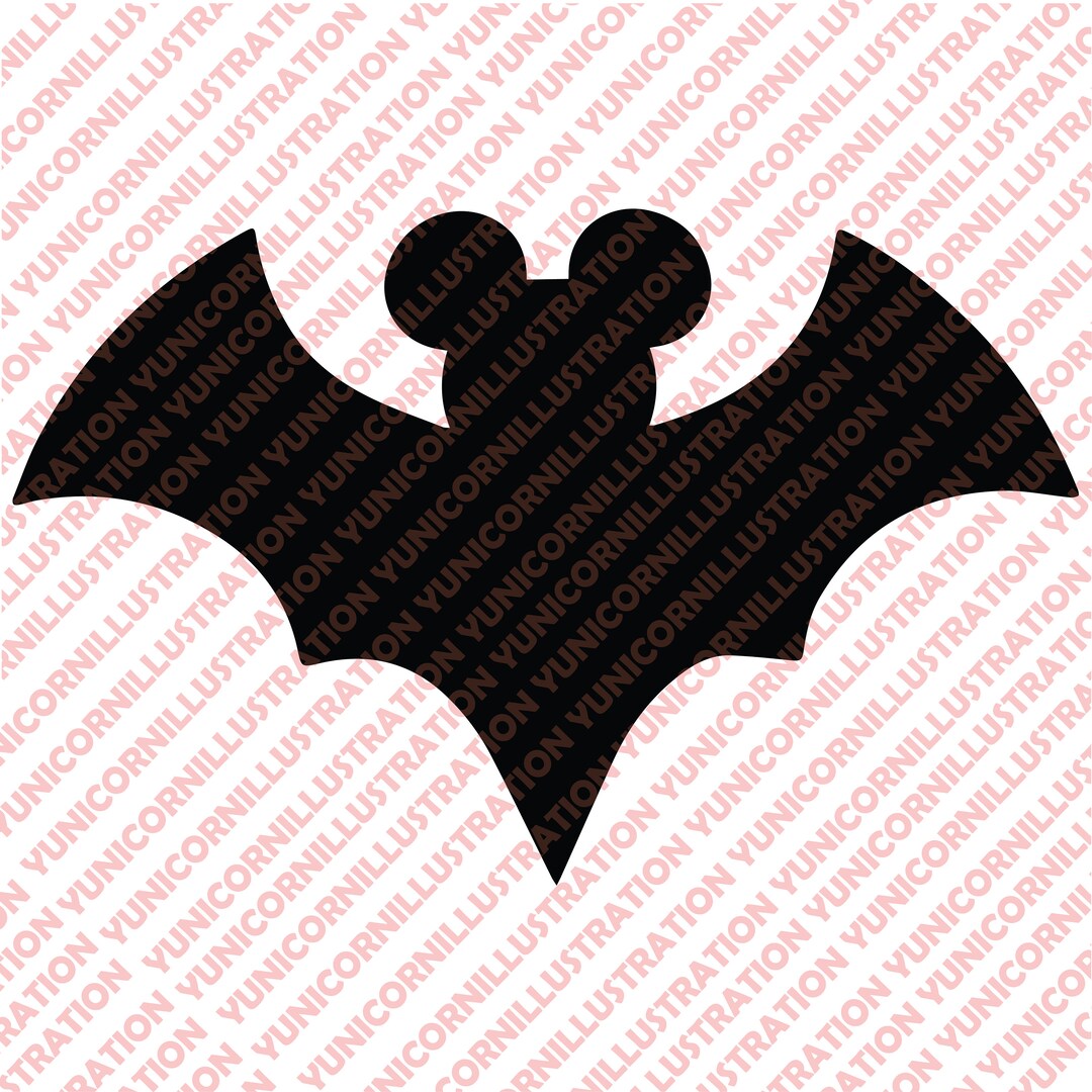 Mickey Bat Svg, Halloween Svg, Halloween Png, Digital Download, Cut ...