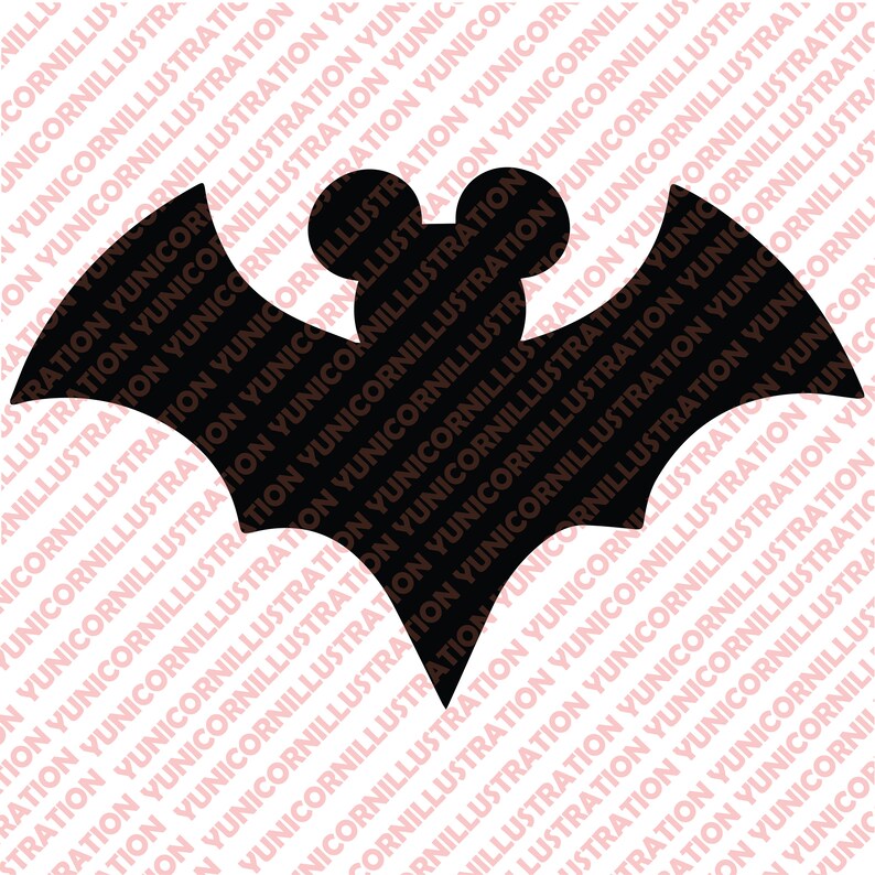 Mickey Bat Svg, Halloween Svg, Halloween Png, Digital Download, Cut ...