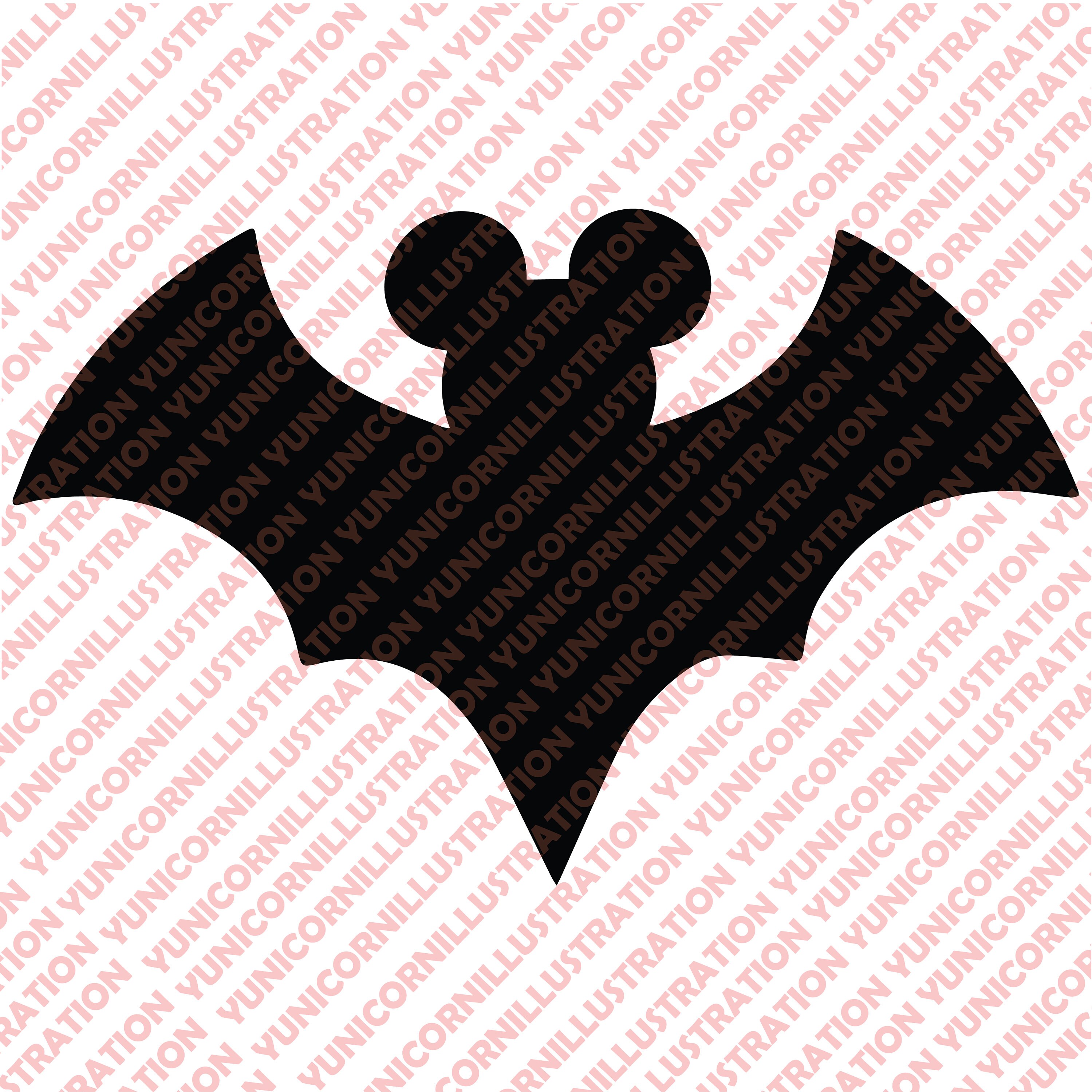 Mickey Bat Svg, Halloween Svg, Halloween Png, Digital Download, Cut ...