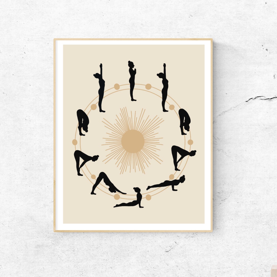 Yoga Pose Printable, Yoga Poster, Yoga Wall Decor, Scandinavian Print ...